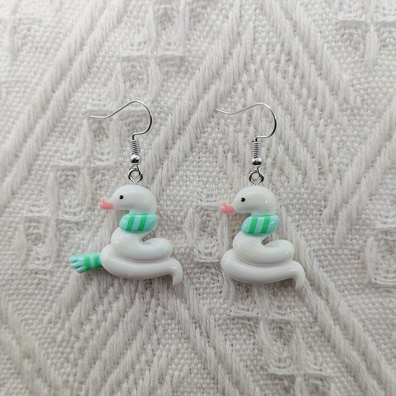 Cute Horse Dog Snake Wing Design Dangle Earrings Cartoon - Temu United ...