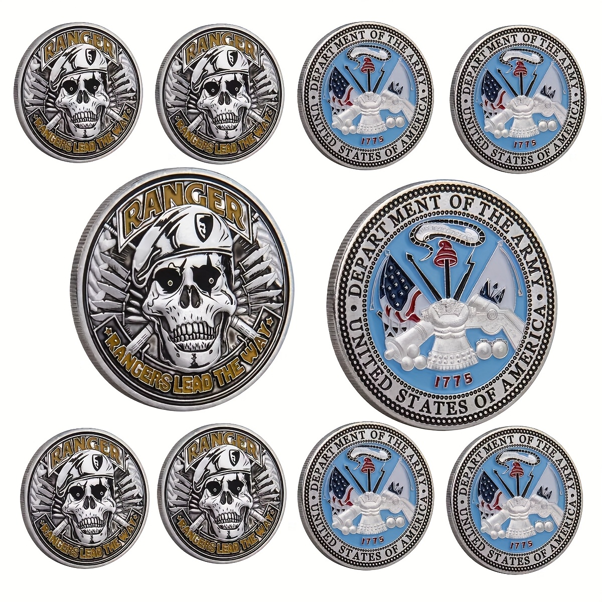 challenge coin collection sold on Temu United States