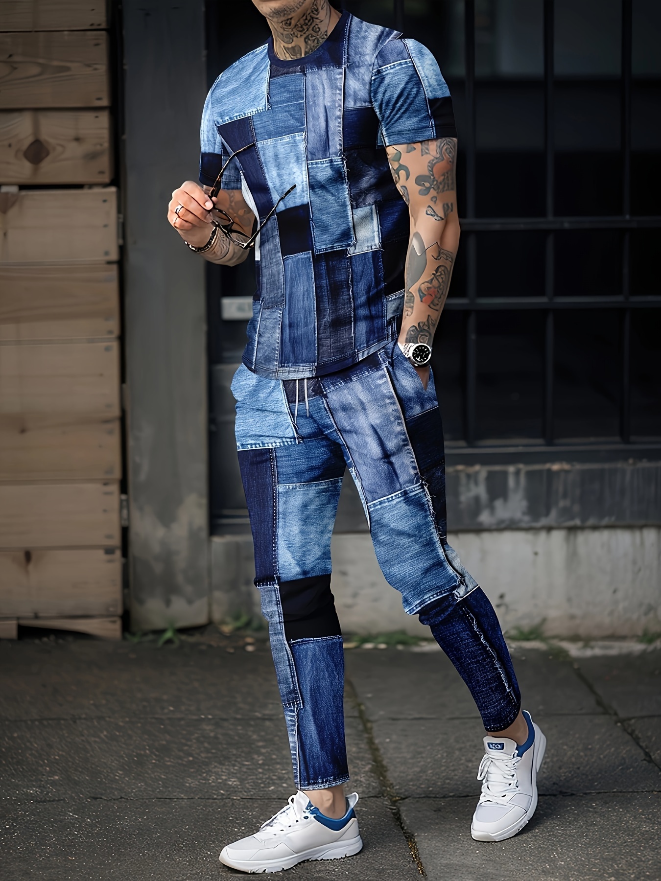 All Blue Outfits Men