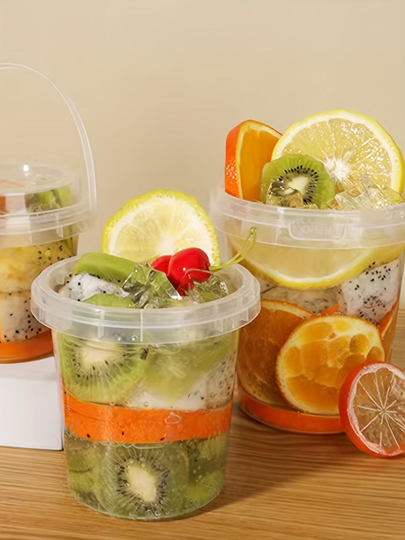 10-piece 34oz Large Plastic Tumbler Cups With Lids & Straws - Reusable ...