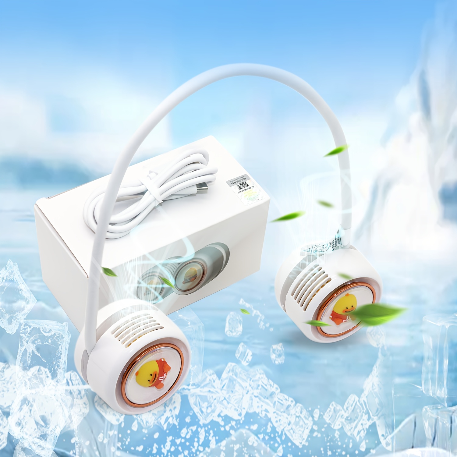 portable neck fans sold on Temu United States