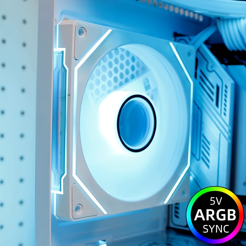 Silent Argb Case Fan Reverse Airflow Pwm - Temu