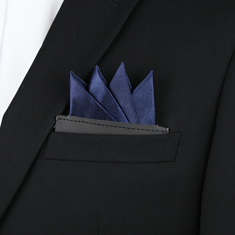 1pc prefolded pocket squares for men masculine polyester suit handkerchief on card suit accessories jewelry accessories Temu United Kingdom