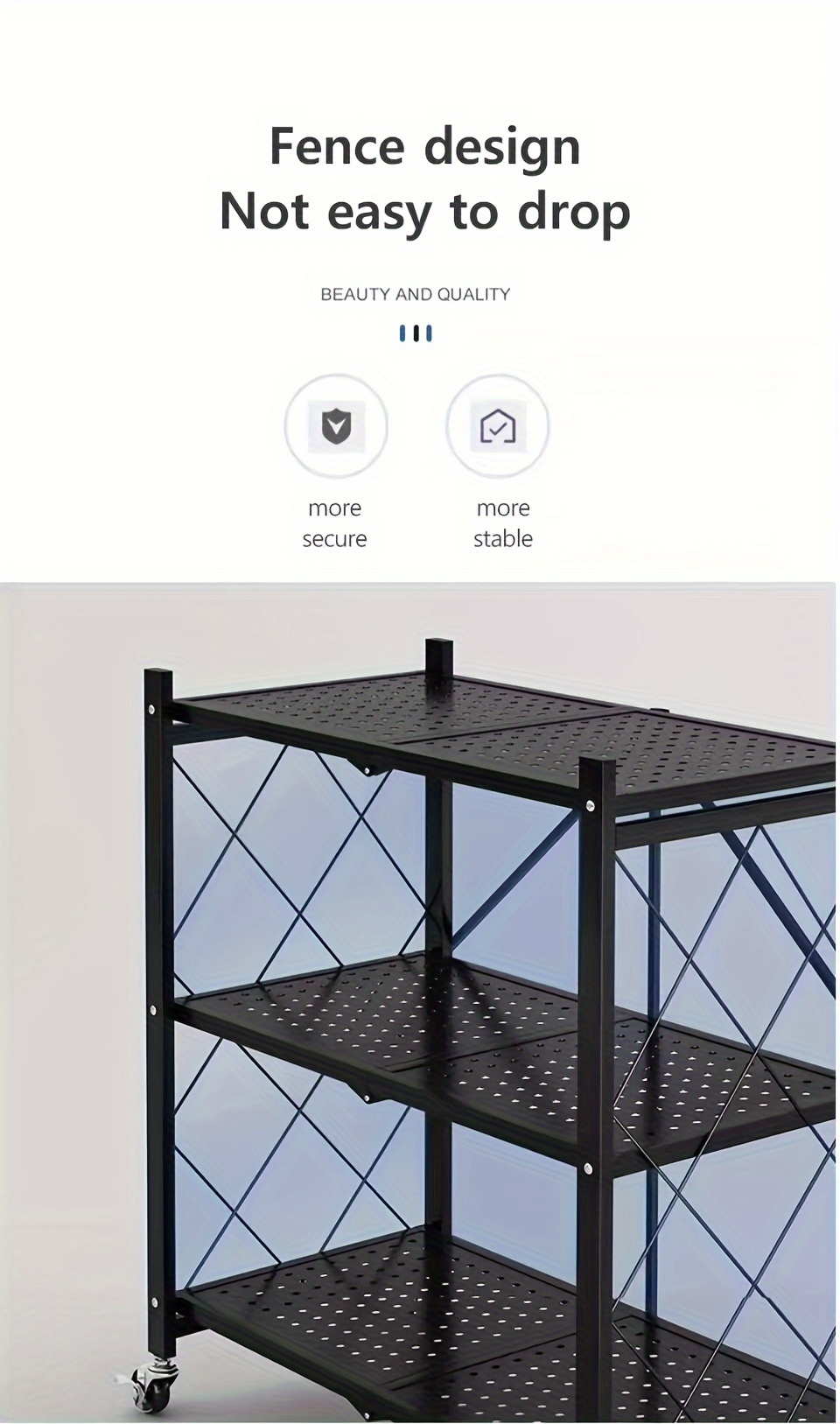 3 Tier Foldable Storage Shelving Room Outdoor Flower - Temu