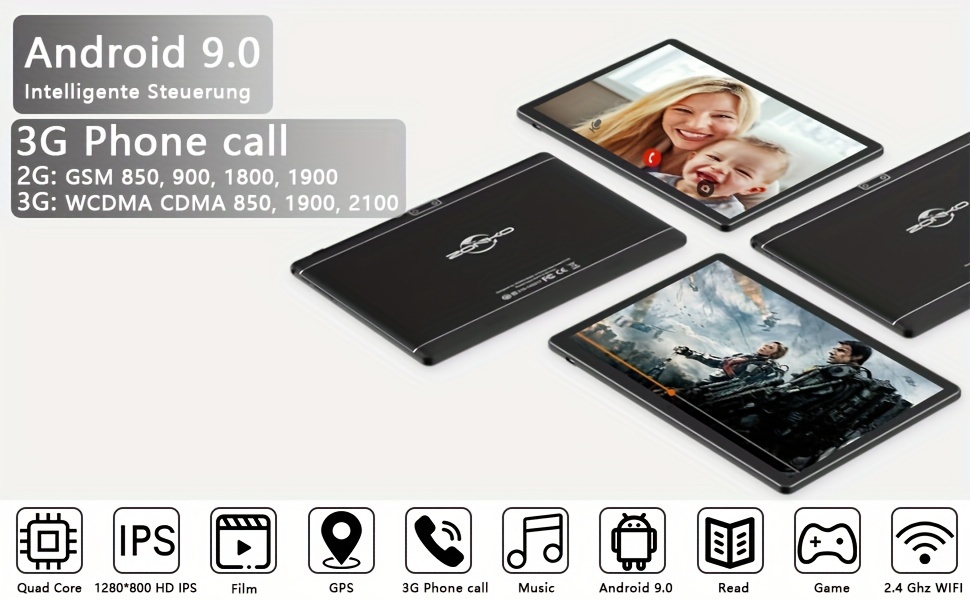 Tablet 10.1 Inch Android Tablet 32gb Storage 128 Expandable, 5mp Dual ...