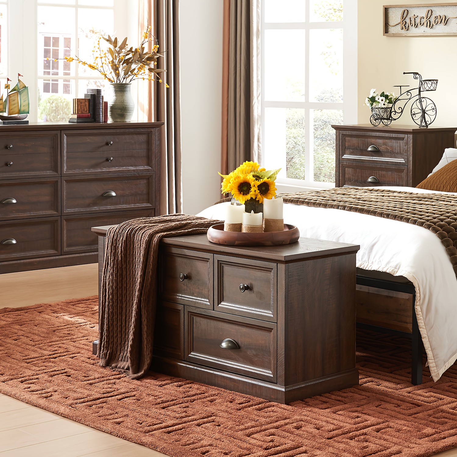 5 drawer dresser bedroom dresser organizer storage bench Temu