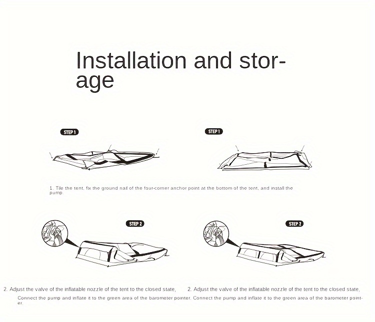 Fully Automatic Inflatable Tent Outdoor Thickened Rainproof Folding ...