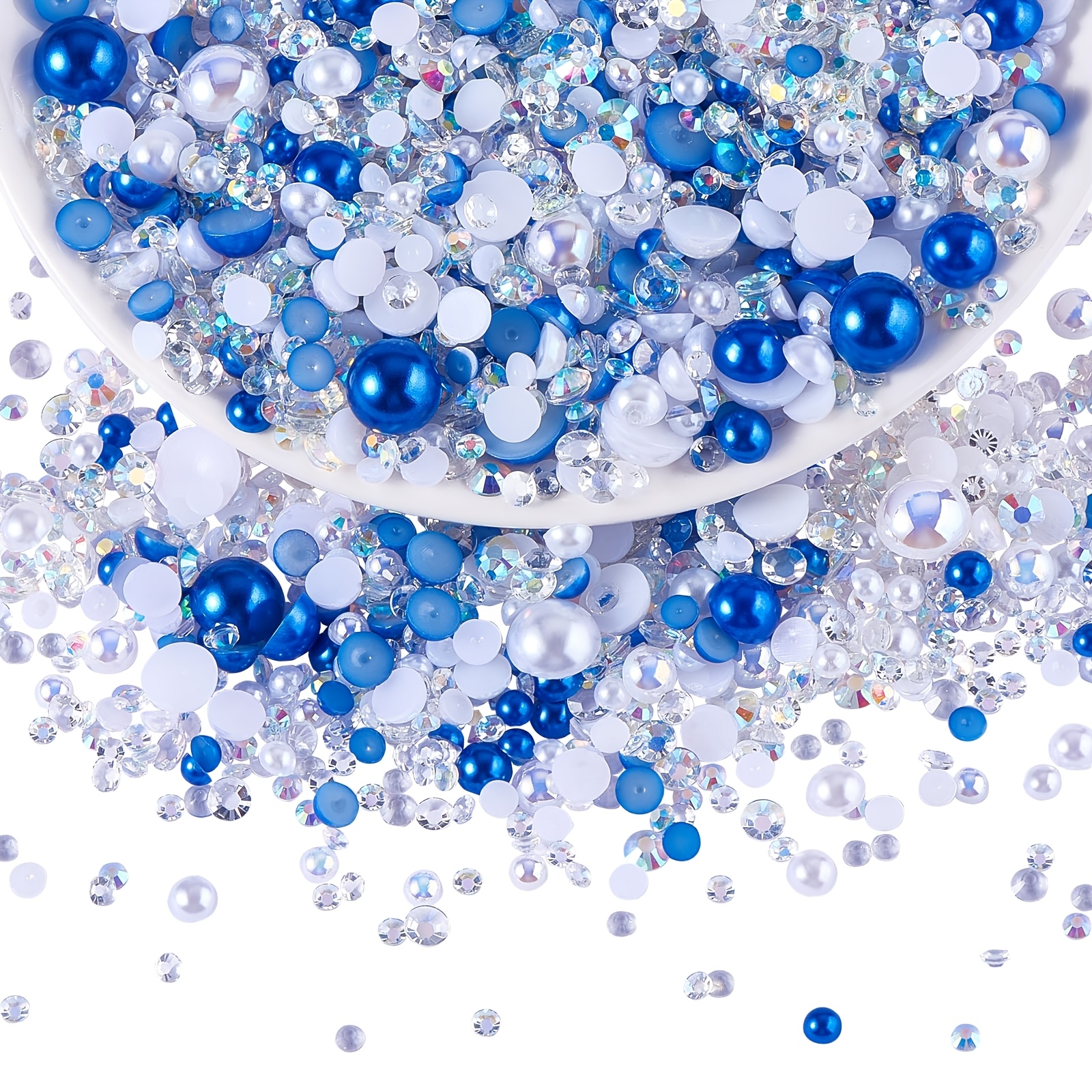 flat back pearl beads sold on Temu United States