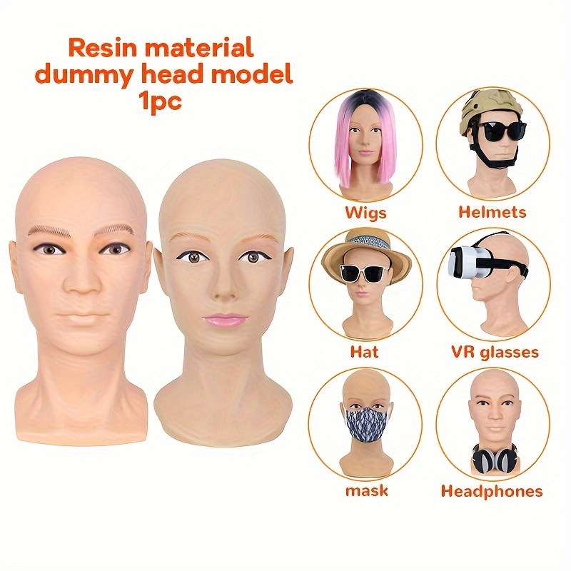 Head Model Head Shops Resin Material Dummy Head Model Dummy - Temu Canada