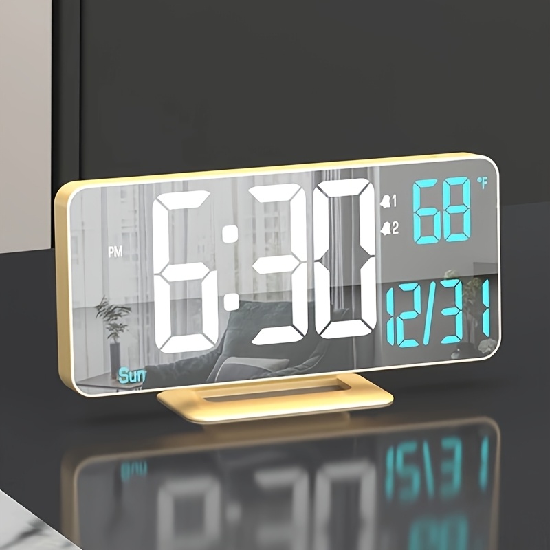 digital calendar day clock sold on Temu United States