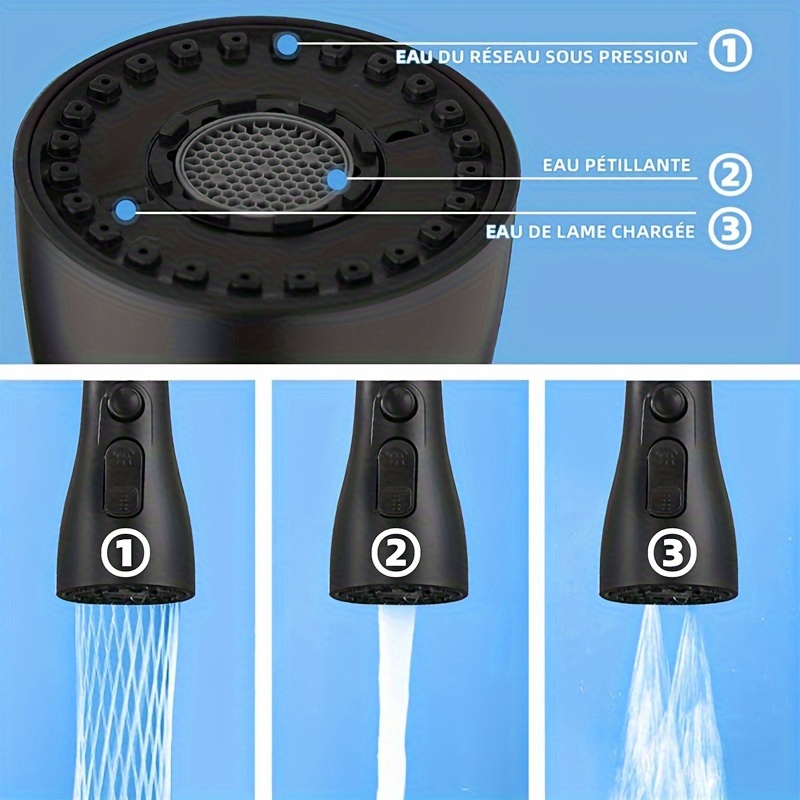 Universal Kitchen Faucet 3 function Pull Sink Sprayer - Temu