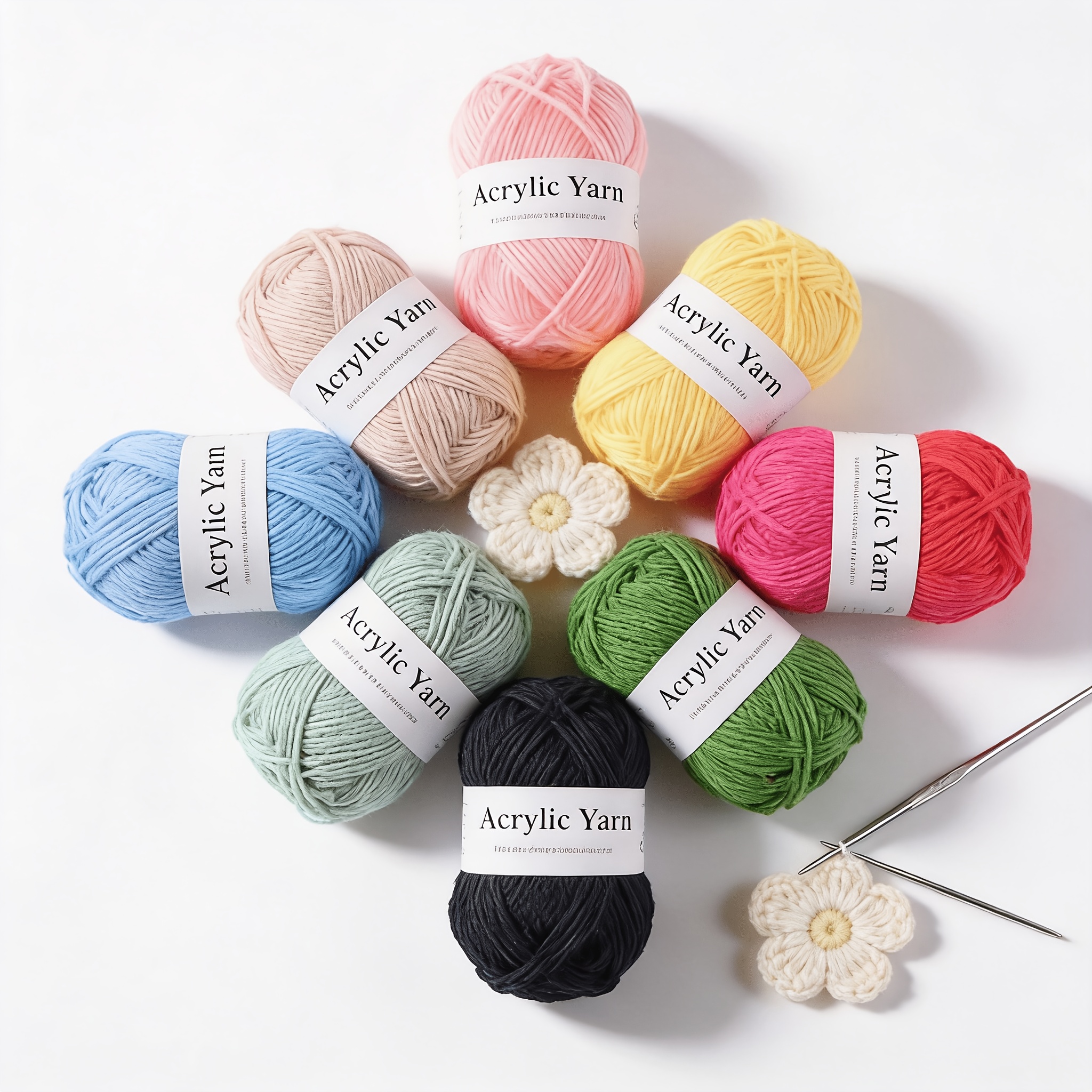 yarn for crocheting sold on Temu United States