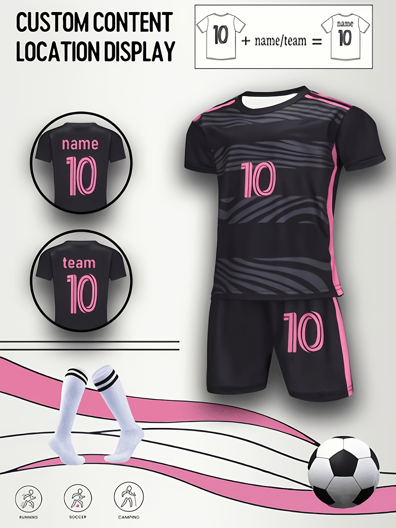 football kit kids sold on Temu Australia
