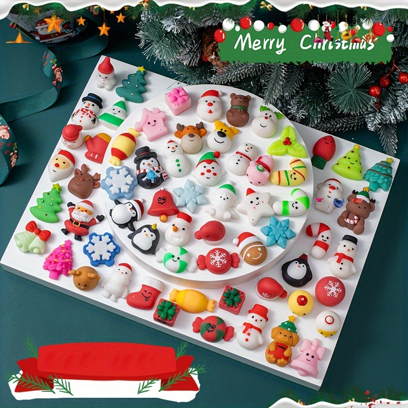 Mochi Squishy Toys Squishy Christmas Party Favors Fidget Temu