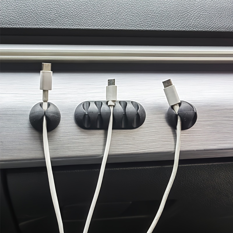 Car Data Cable Fixer Wire Organizer Desktop Clip - Temu