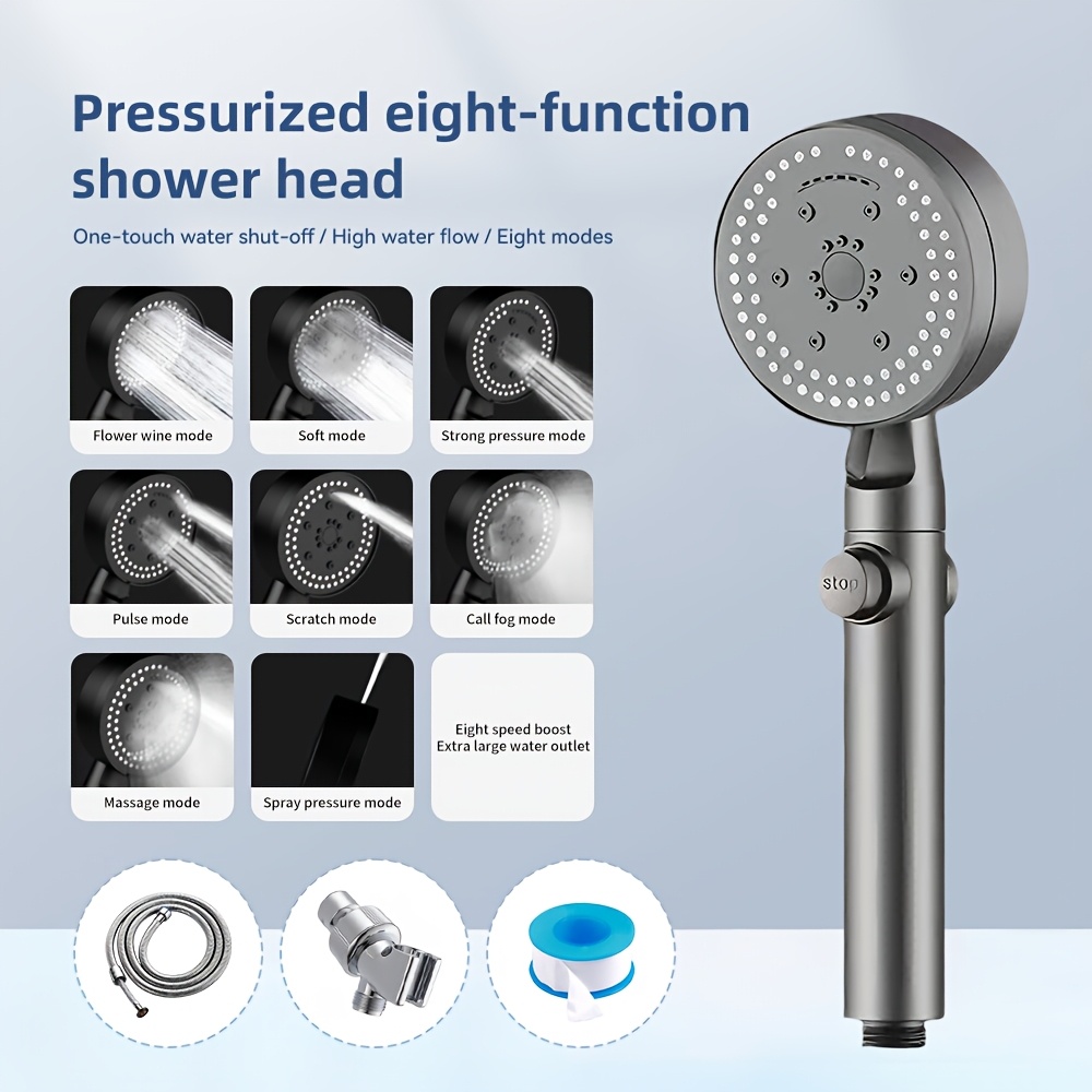 hand held shower head sold on Temu United States