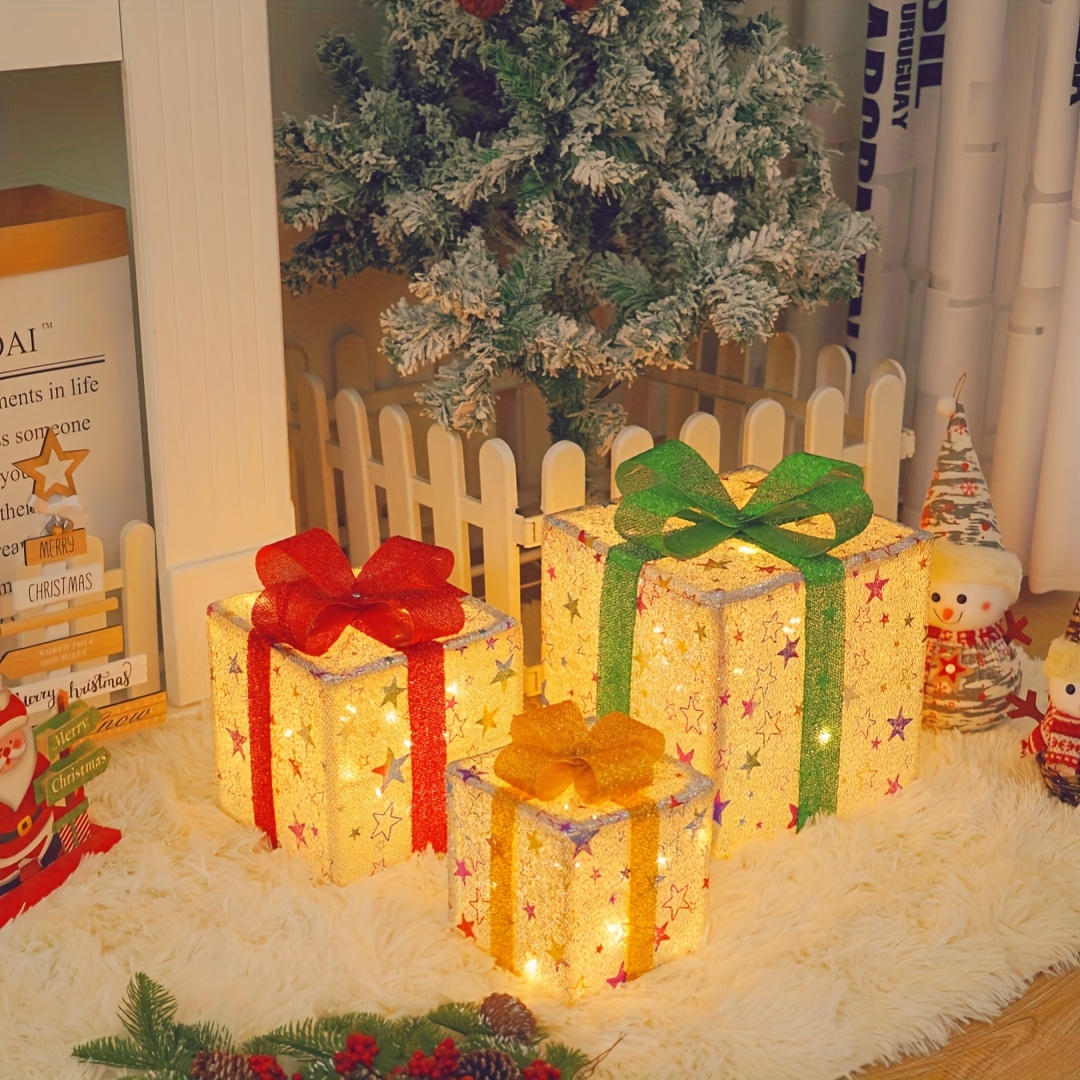 Diy Christmas Light Up Boxes