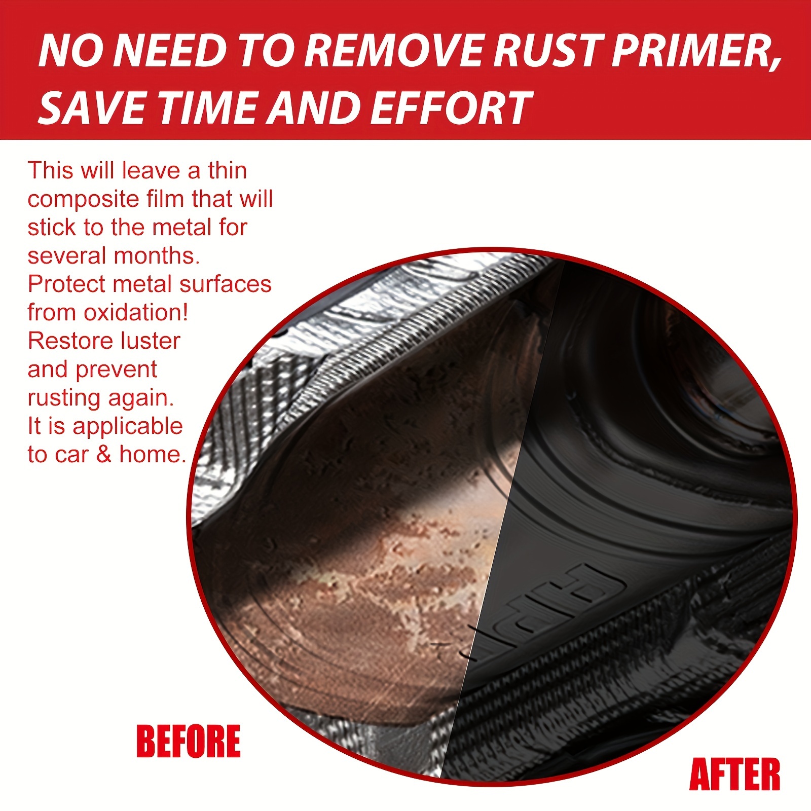 Rust Remover Paste Brush Multi purpose Car Metal Surface - Temu
