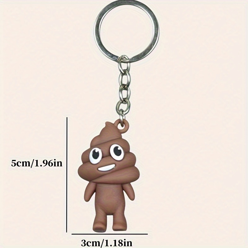 cute cartoon poop doll keychain funny key chain ring bag - {region_name}