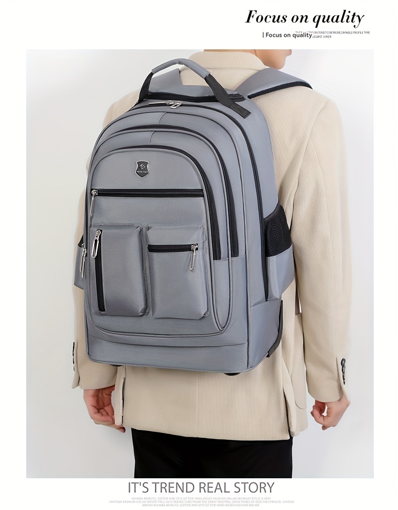 Simple Fashion Backpack Pulled Carried Built in Wheels - Temu Philippines