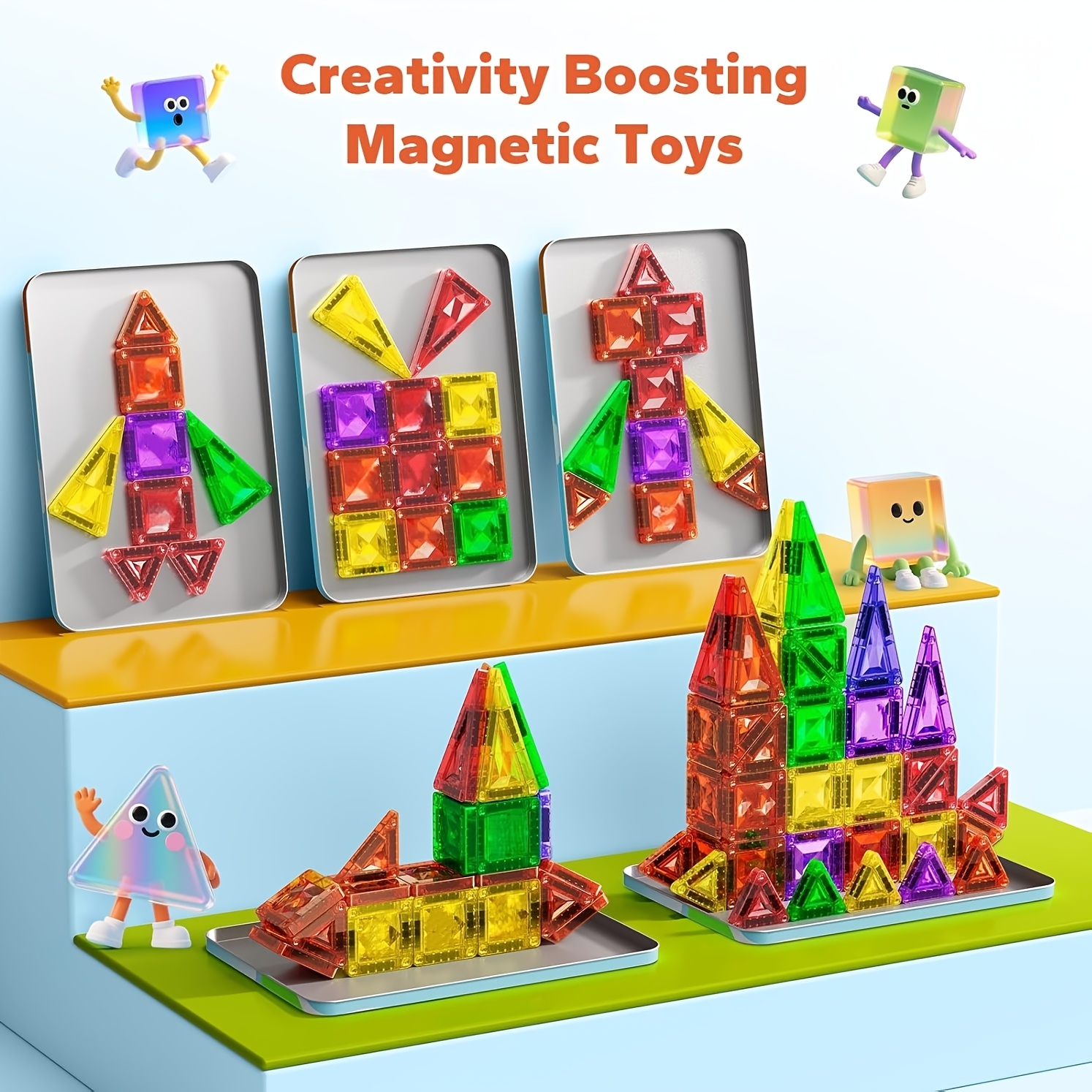 magnetic construction toys sold on Temu United States