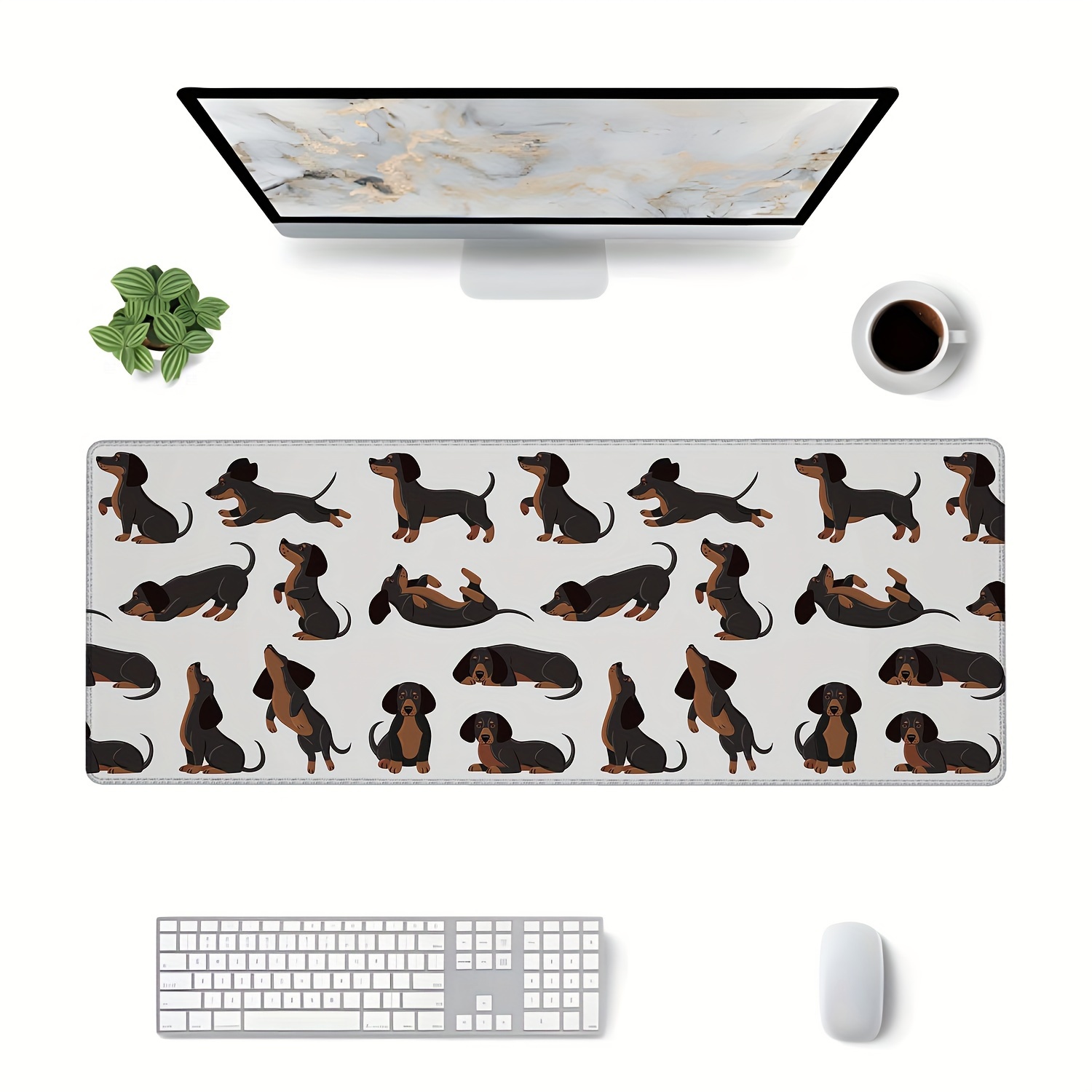 dachshund themed xxl gaming mouse pad waterproof non slip - Temu New ...
