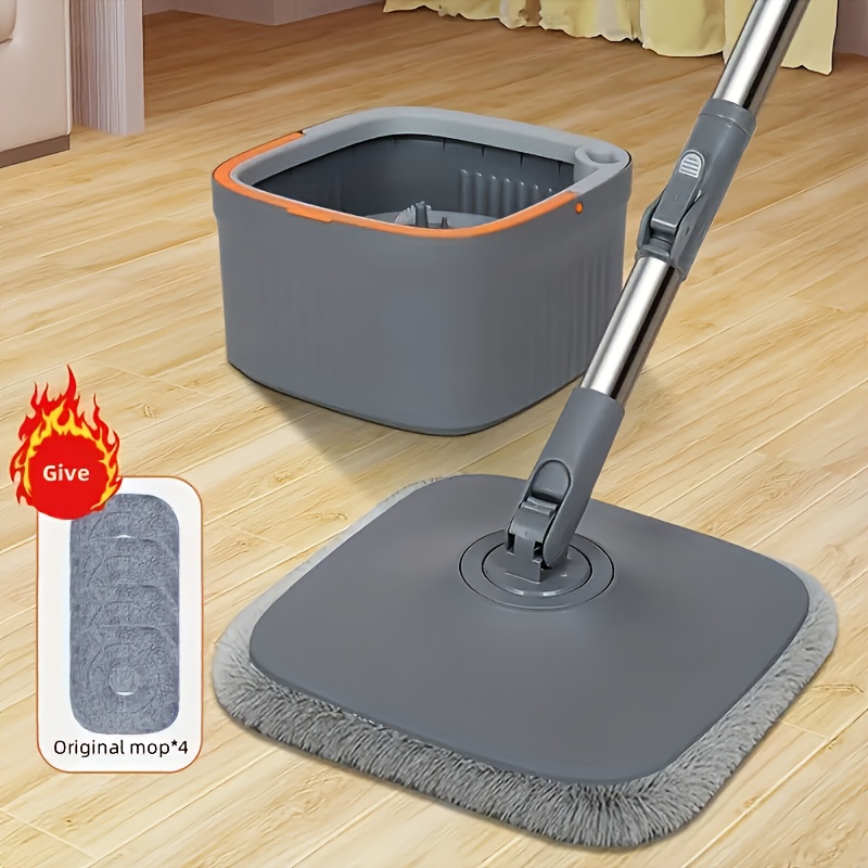 Saker Plus Mop And Bucket Set, 2025 Upgraded Shaker Plus Large Flat Mop ...