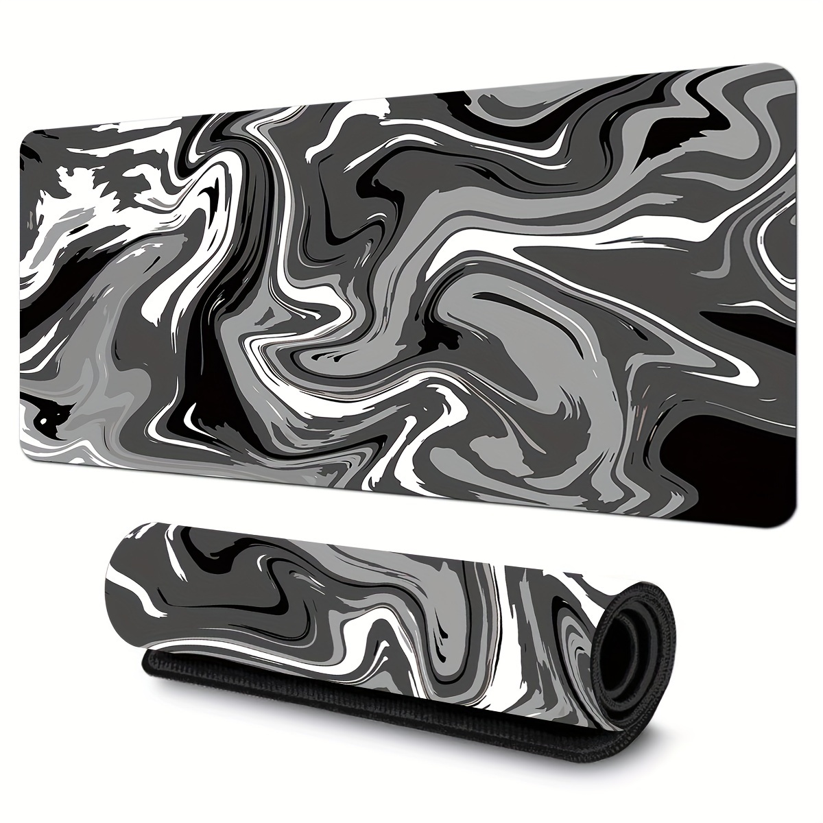 Multicolored Large Size Abstract Art Liquid Wave Mouse Pad - Temu New ...