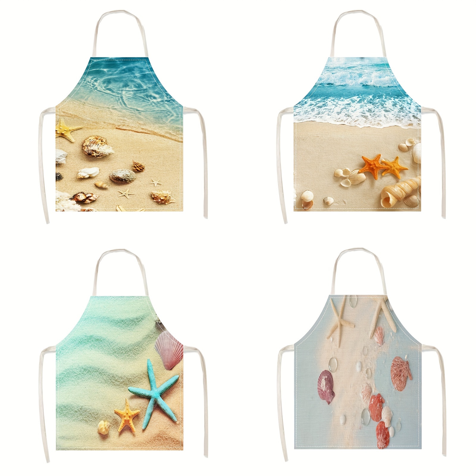 Cooking Apron Personalized Marine Theme Starfish Shell - Temu Australia