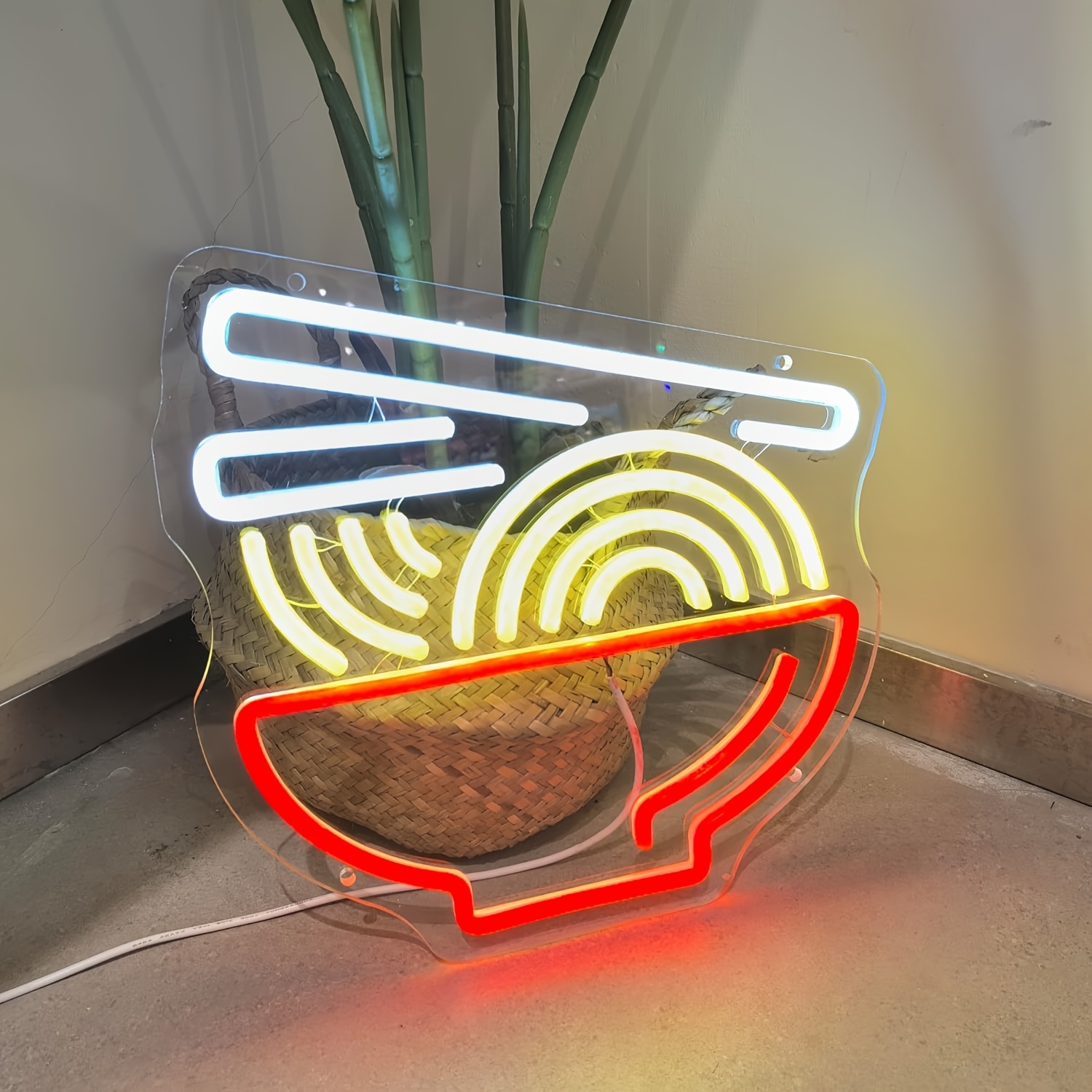 Ramen Led Neon Sign - Japanese Noodle Wall Hanging Decor, Multipurpose ...
