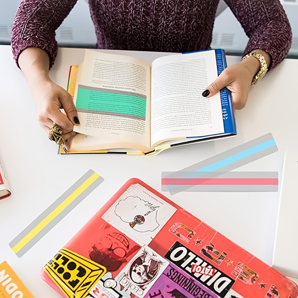 48 Guide Reading Bars 3 Styles Highlighting Bookmarks Color - Temu