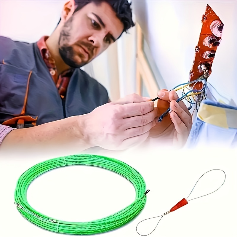 fish tape wire puller guide spring fiberglass cable pulling Temu