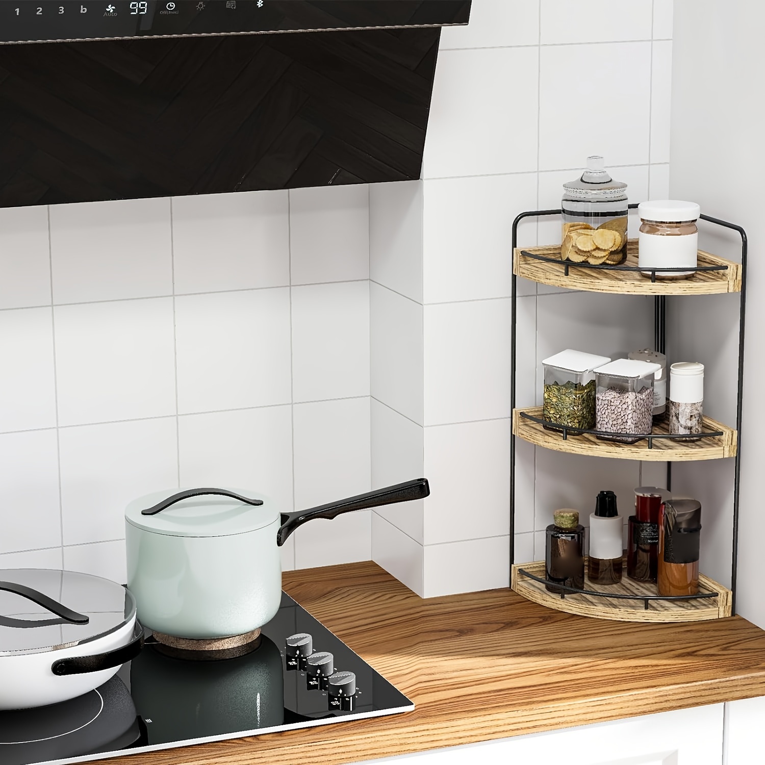 Kitchen Corner Storage Shelf