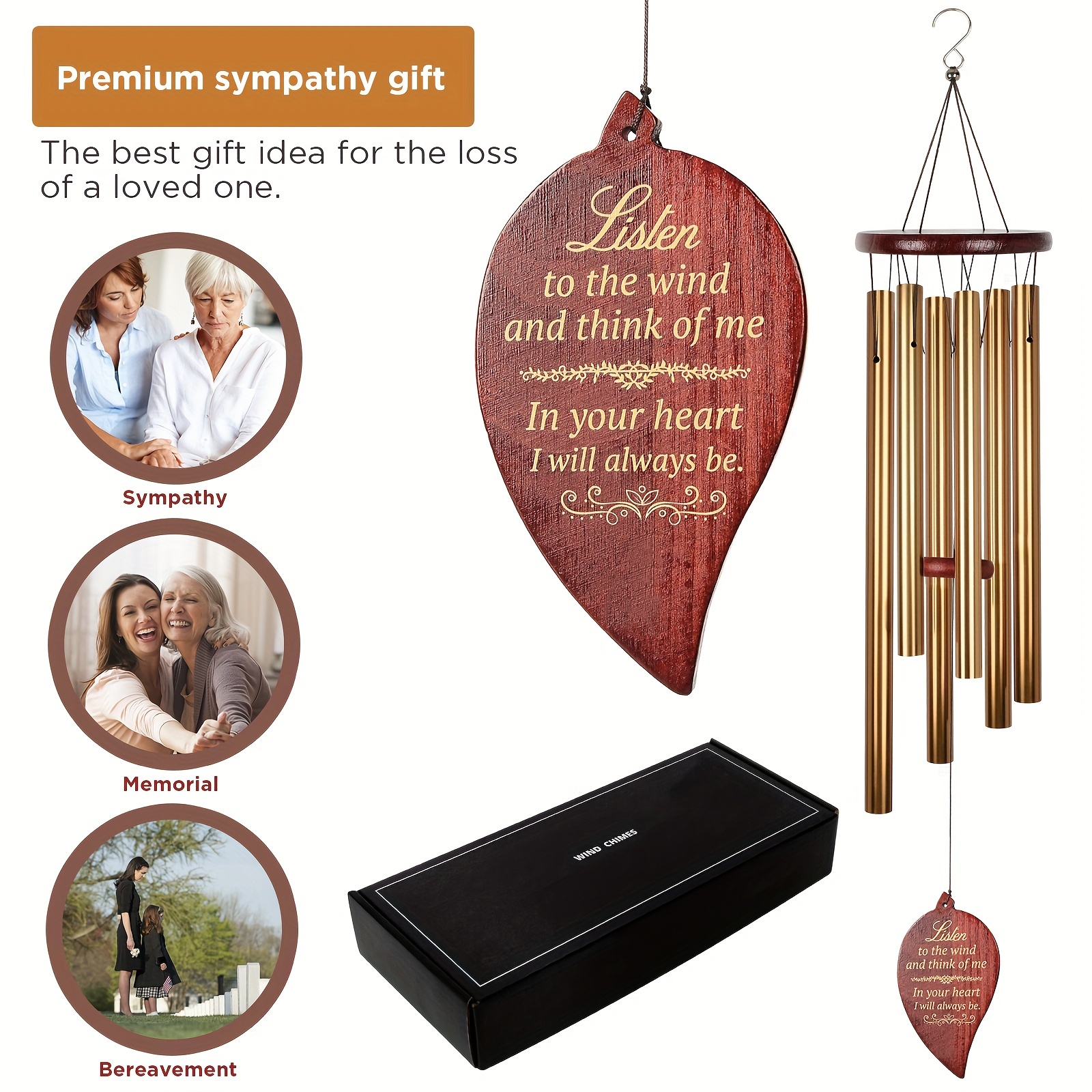 Deep Tone Aluminum Wind Chime Outdoor Garden - Temu