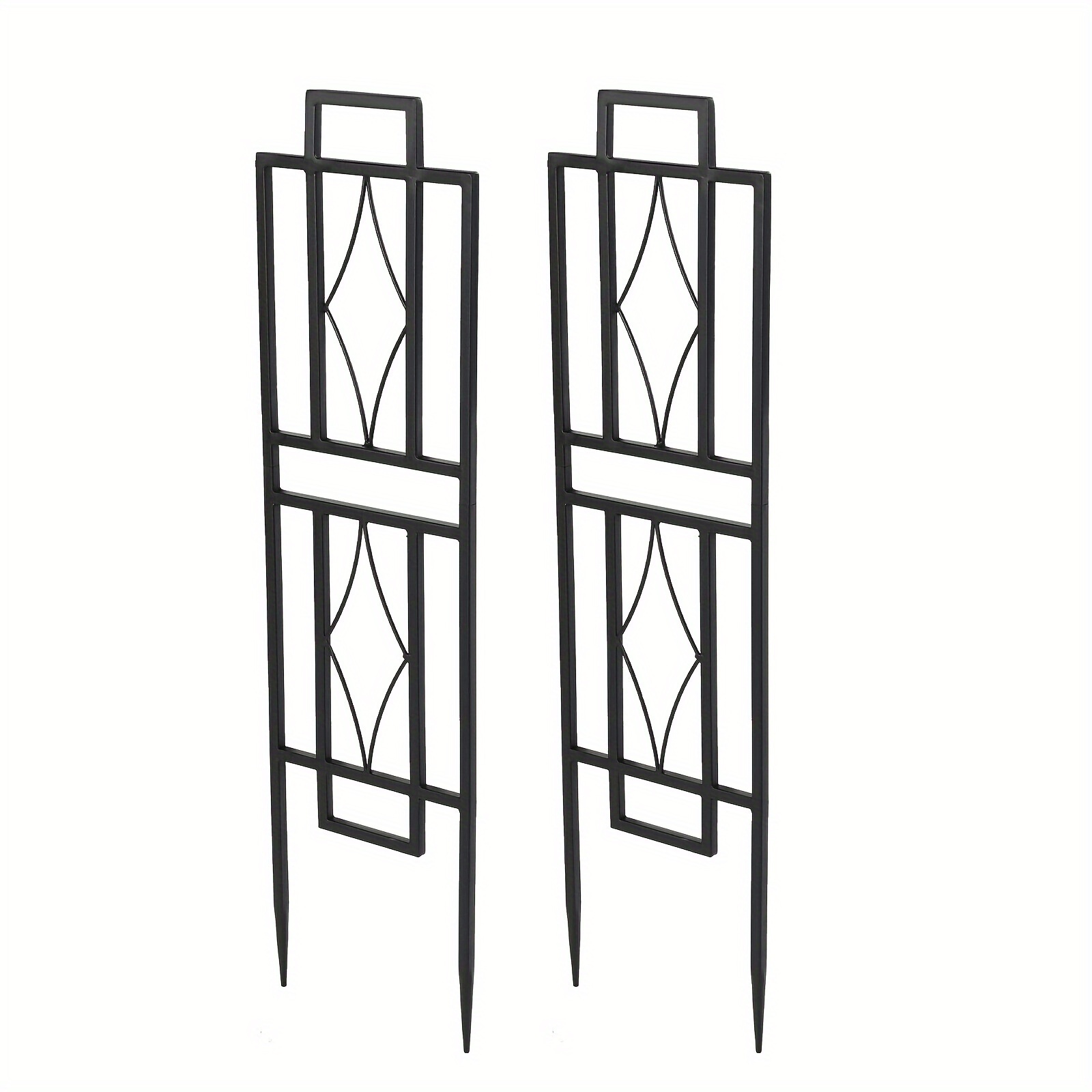 2 Pack 30 Inch Heavy Duty Metal Garden Trellis For Climbing Plants And ...