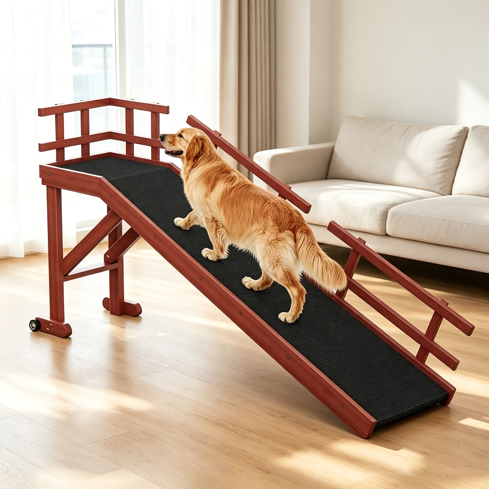dog ramp for bed sold on Temu United States