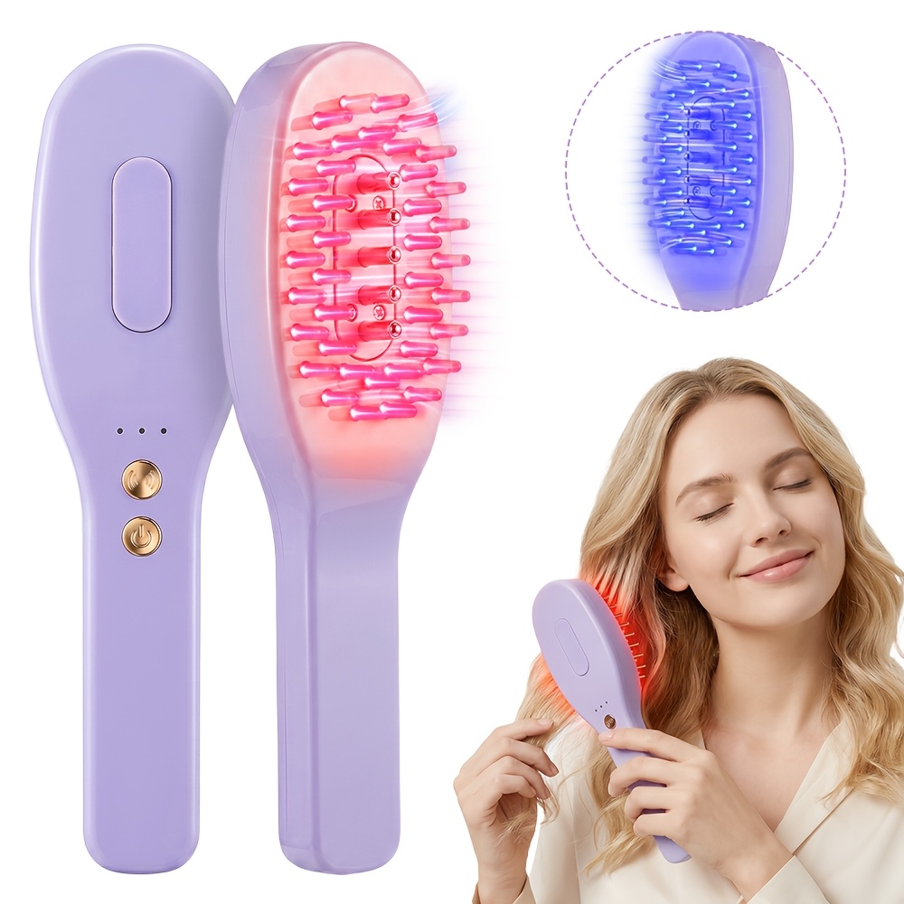 electric scalp massager with red light sold on Temu United States