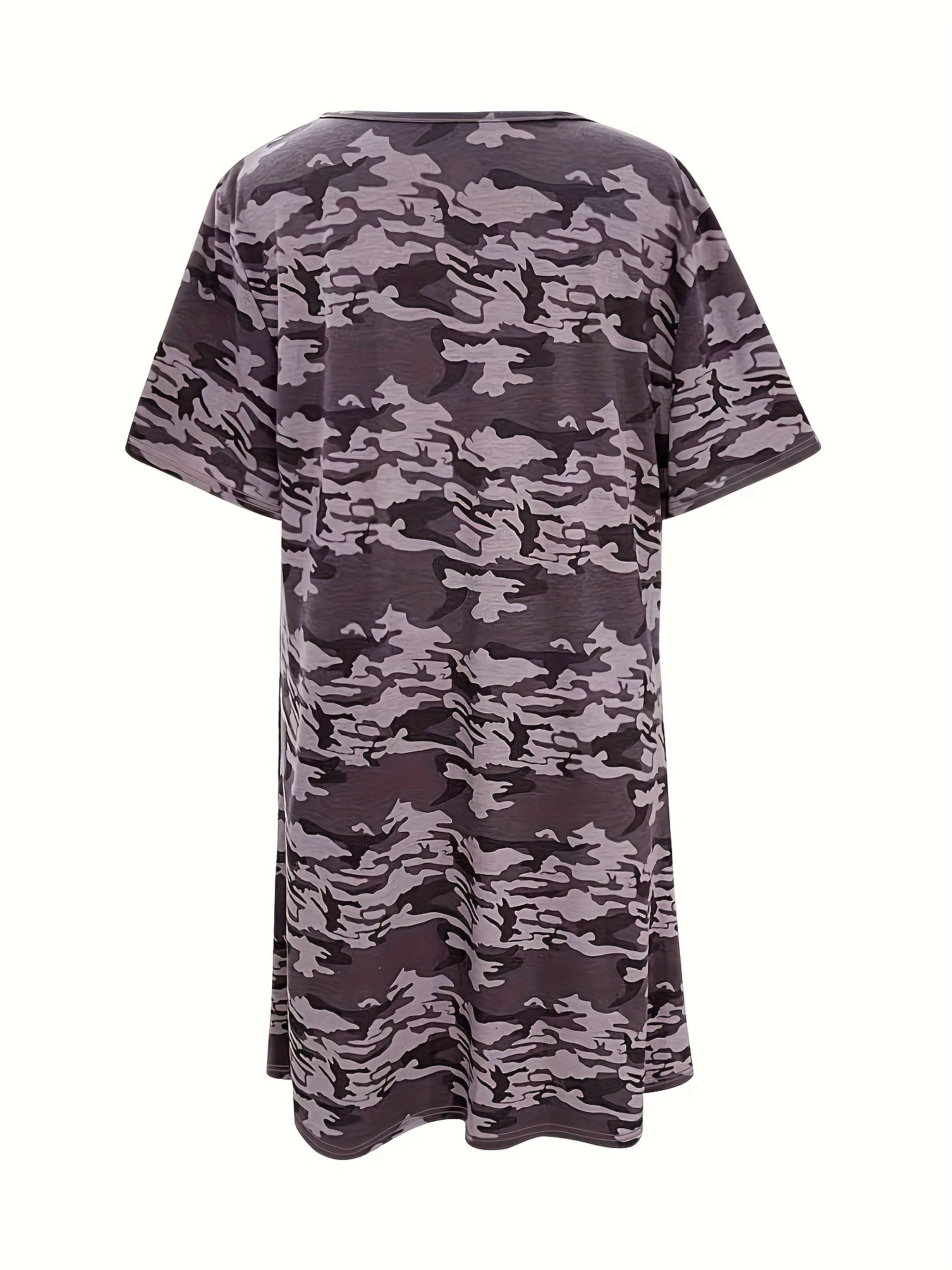 Jurk Met Camouflageprint In Grote Maten Informele Jurk Met - Temu ...