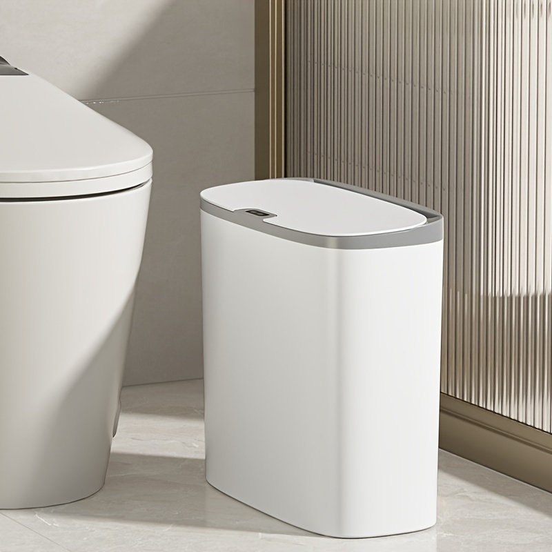 Automatic Motion Sensor Bathroom Trash Lid Touchless Trash - Temu