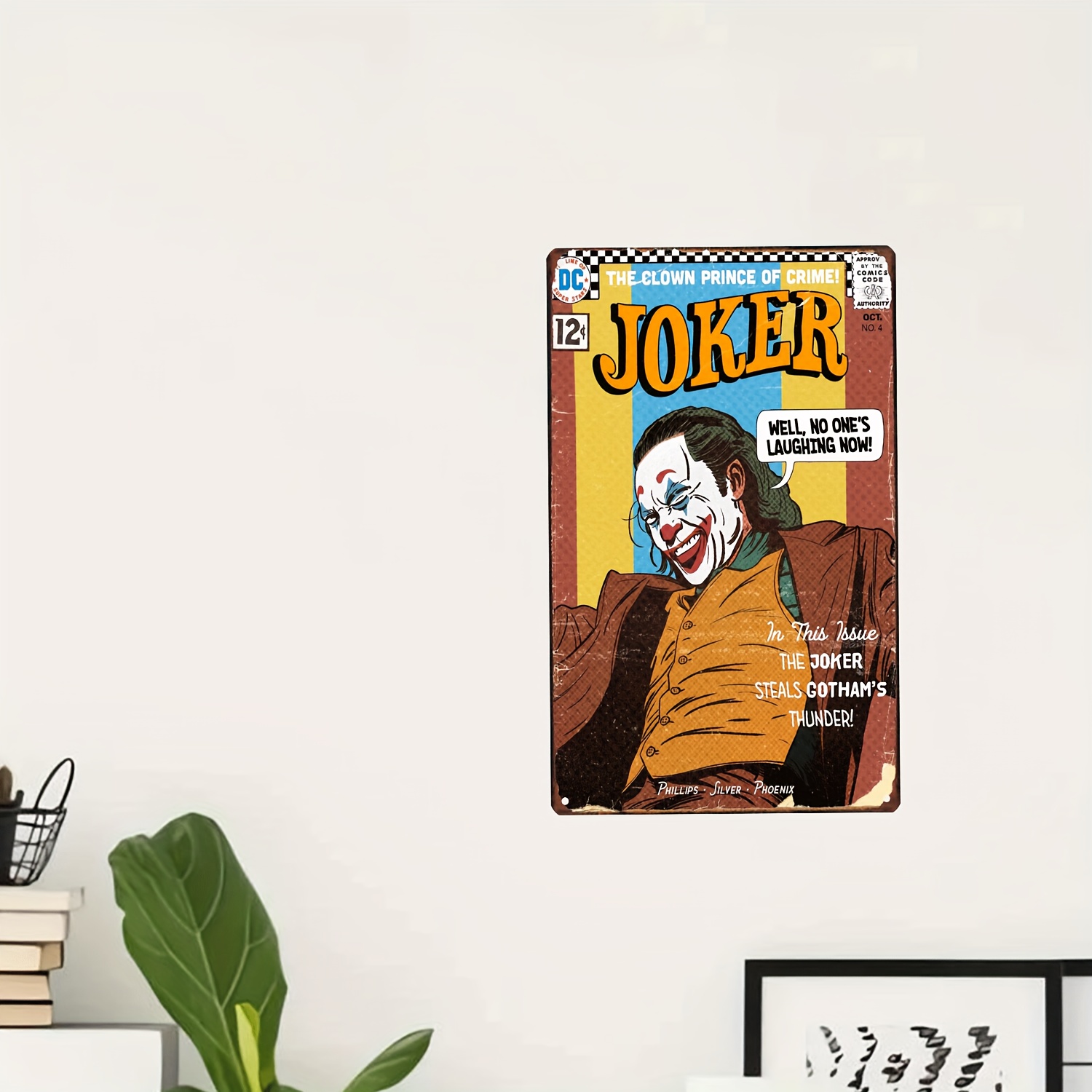 Vintage Joker Metal Tin Sign Classic Retro Wall Decor Home - Temu