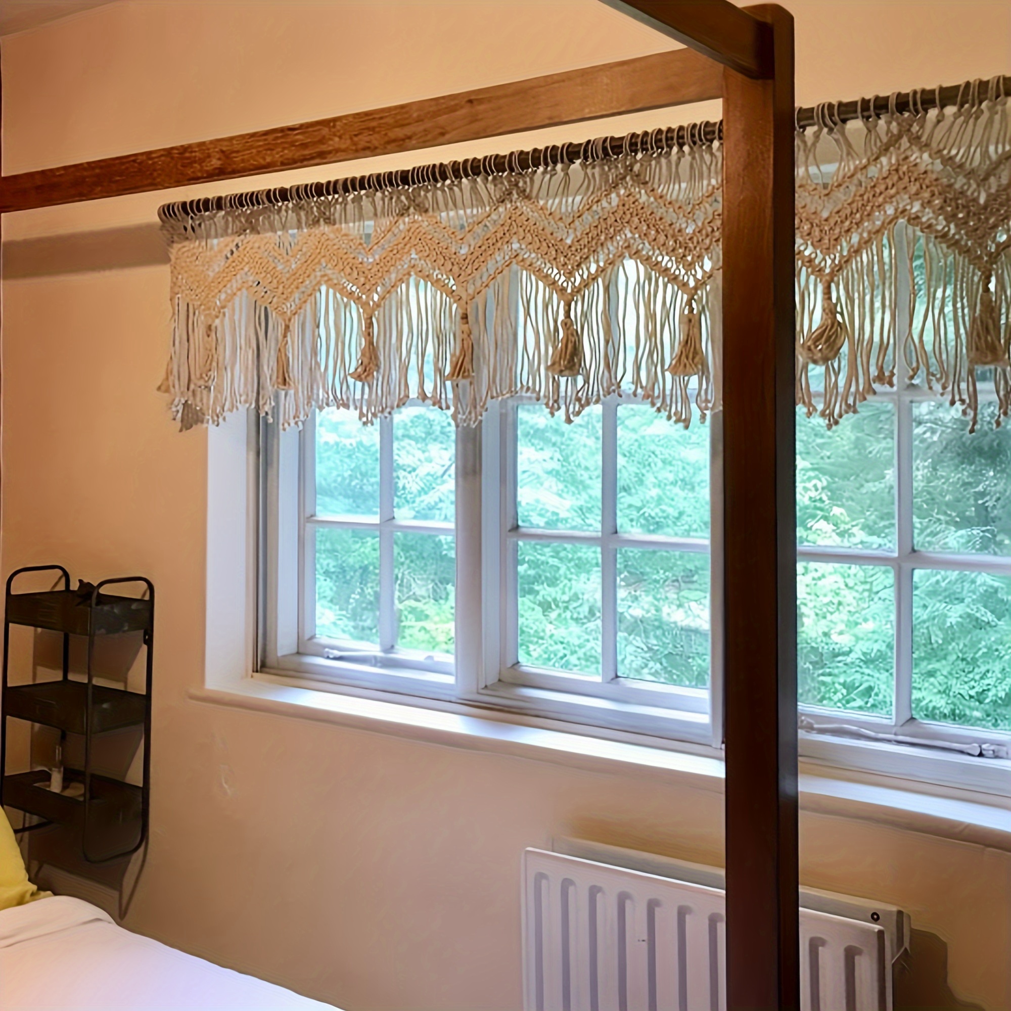 Hand woven Short Curtains Wall Decor Valance Door Curtain - Temu United ...