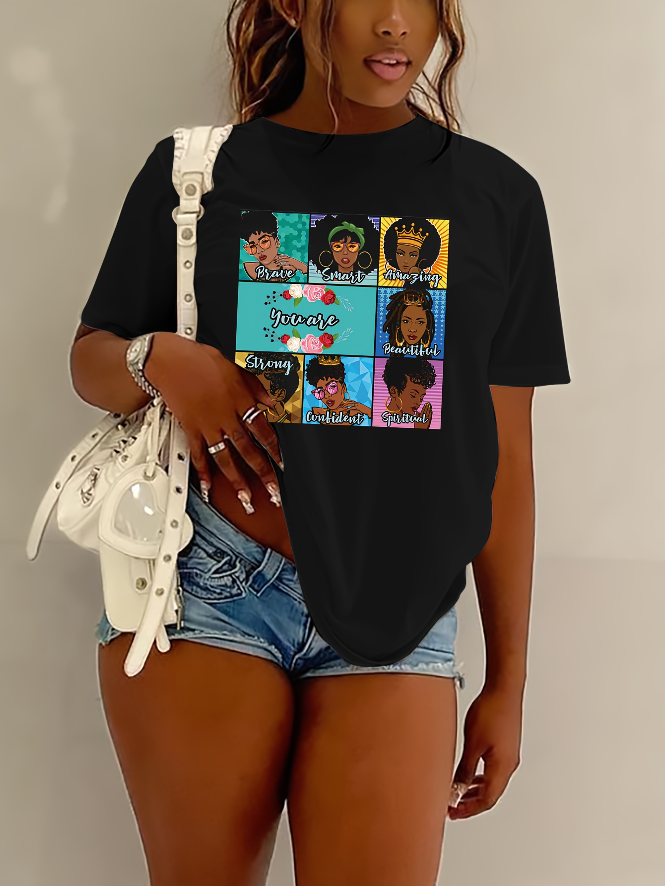 Graphic Print T shirt Short Sleeve Crew Neck Casual Top - Temu United ...