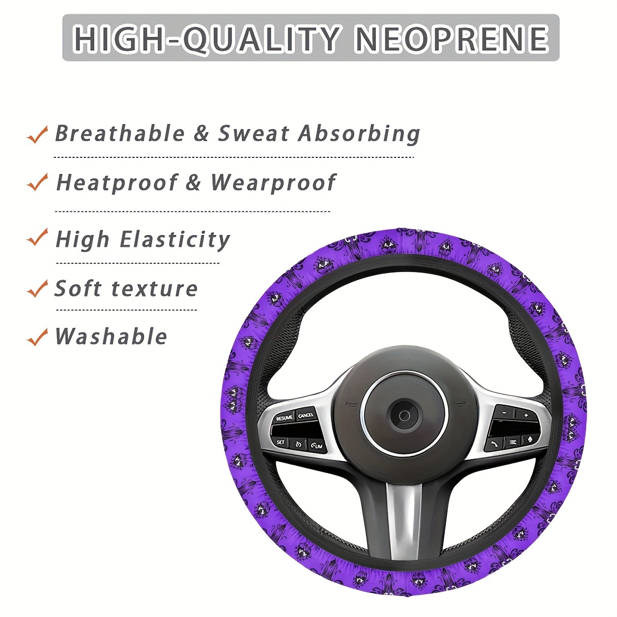 Dark Purple Removable Steering Wheel