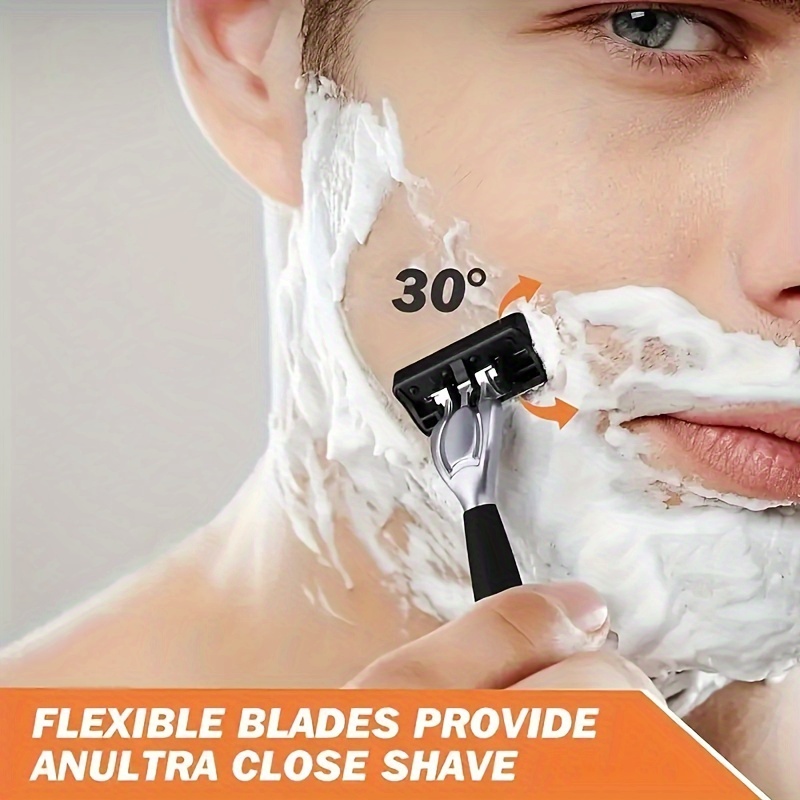 Stainless Steel Handle Safety Razor Men Beard Mustache - Temu