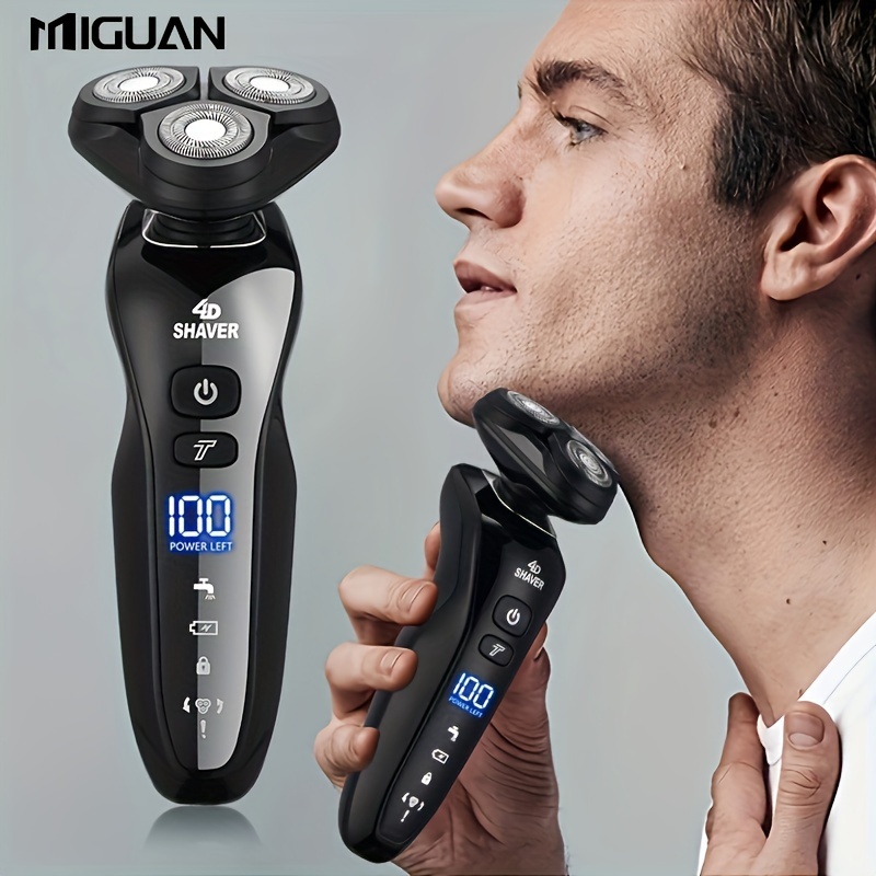 s Electric 3D Dry Wet Shaver Rechargeable USB Rotary Shaving Machine with Lithium Battery Perfect s Day Gift for Dad Husband Boyfriend