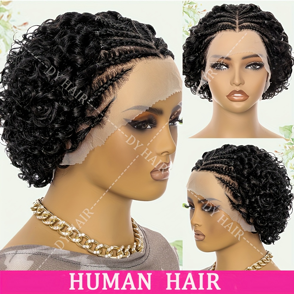 braided wigs human hair sold on Temu United States