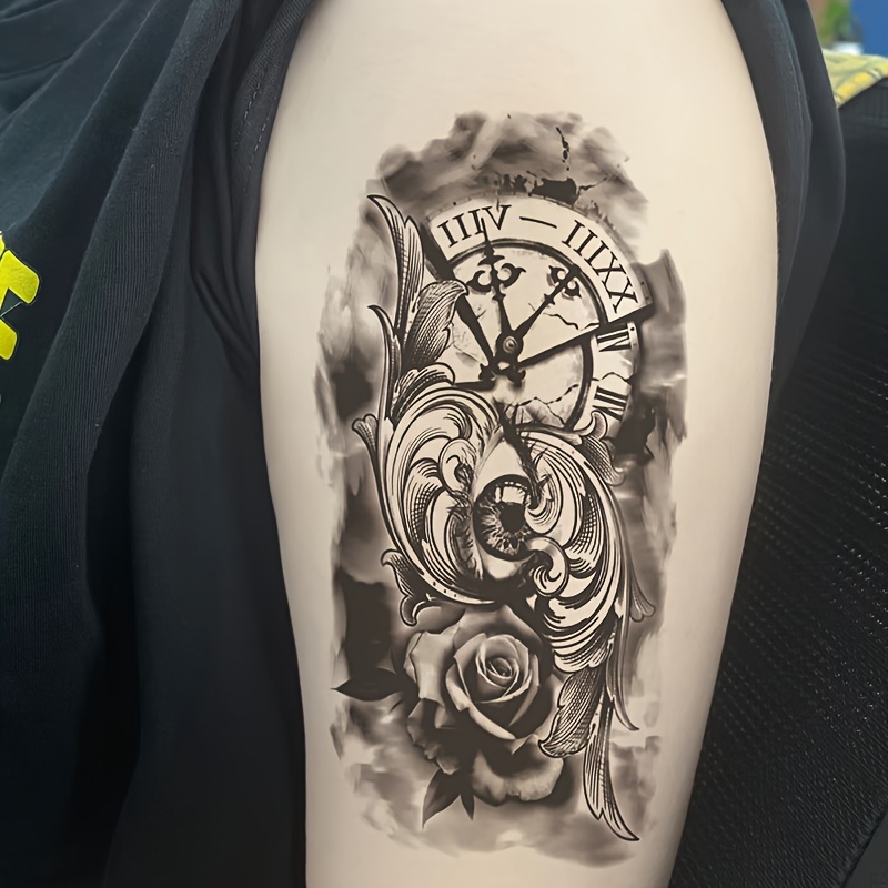Time Tattoo Half Sleeve