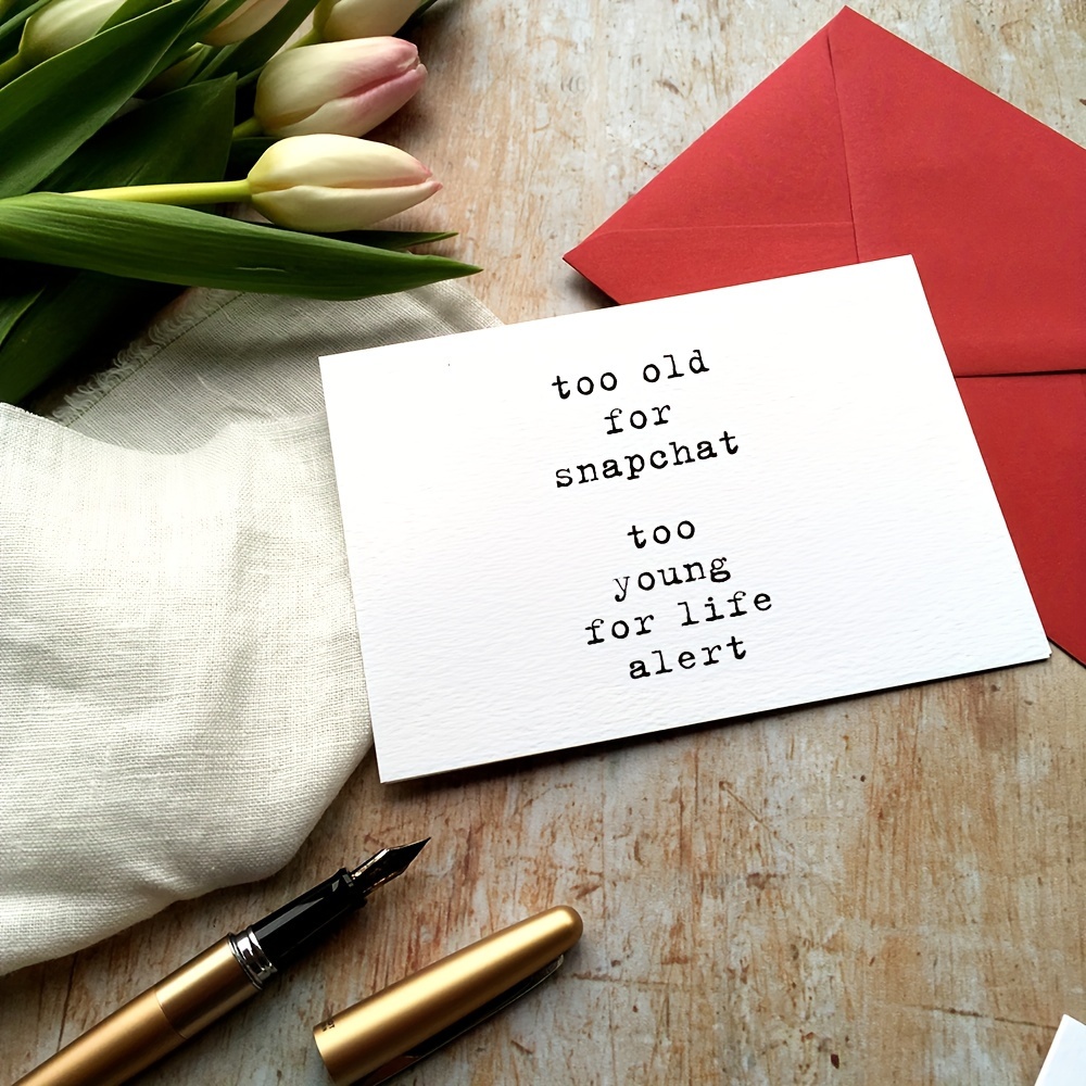 funny 50th birthday card/ old snapchat/ 50th gag gifts/ - Temu Canada