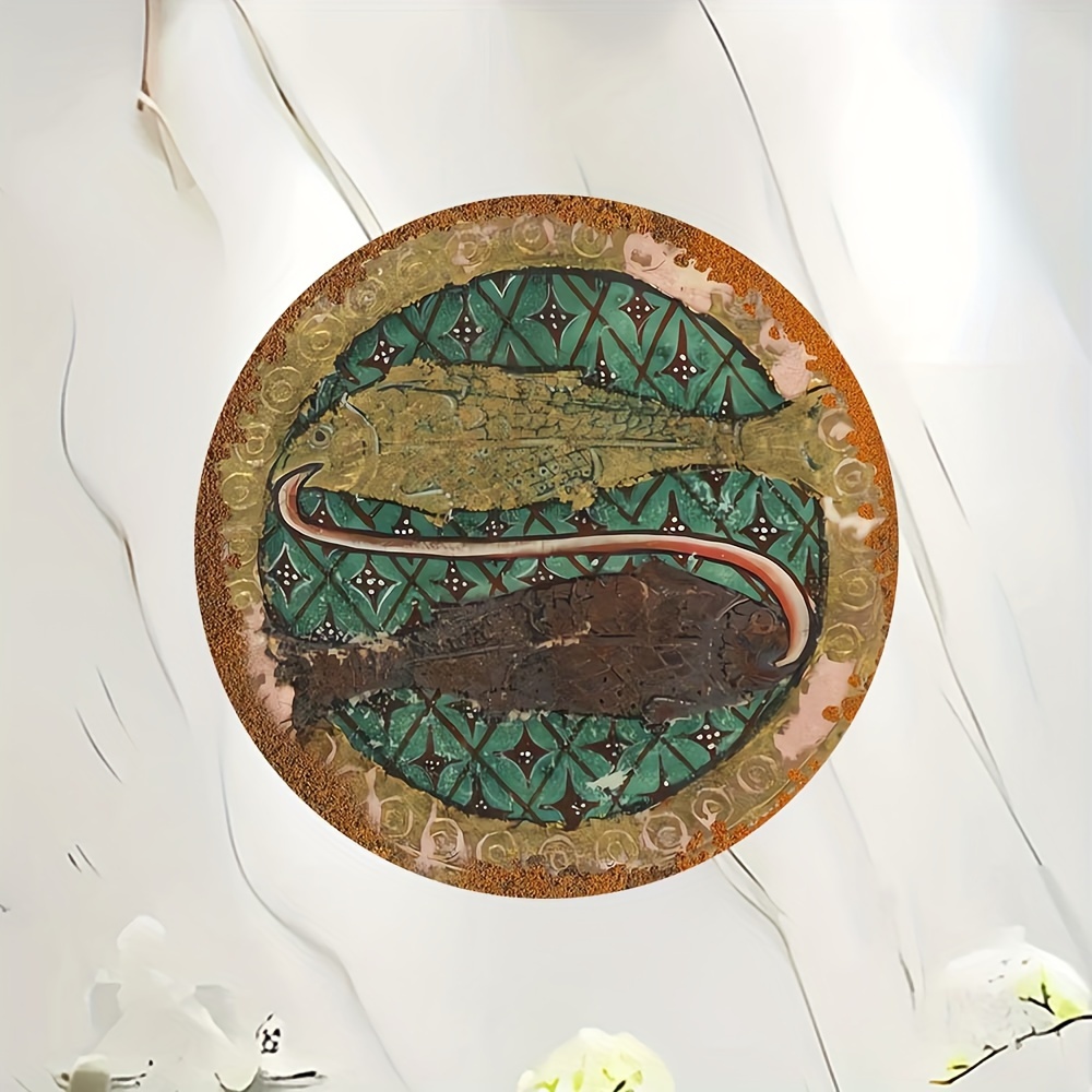 Retro Metal Aluminum Sign Romantic Pisces Decor - Temu