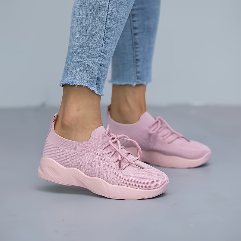 casual comfortable solid color woven shoes girls breathable - {region_name}